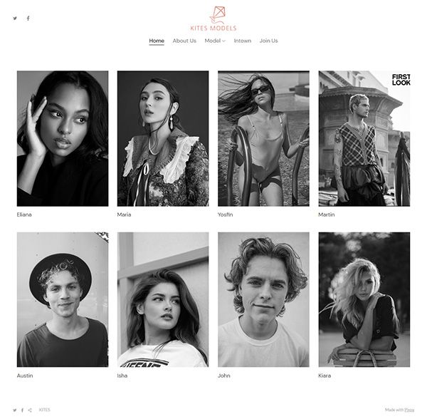 Best Modeling Agency Website Examples - Pixpa
